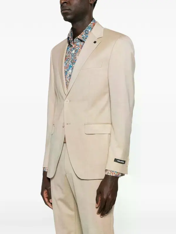Karl Lagerfeld Notched-lapel Blazer - Neutrals