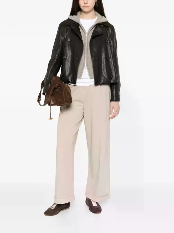 Brunello Cucinelli Tailored Trousers With Cuffed Hem