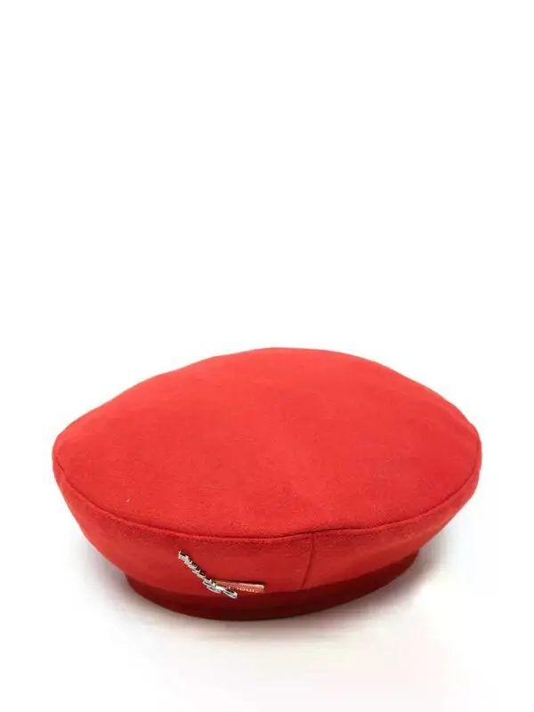 Barbour Logo-brooch Beret - Red