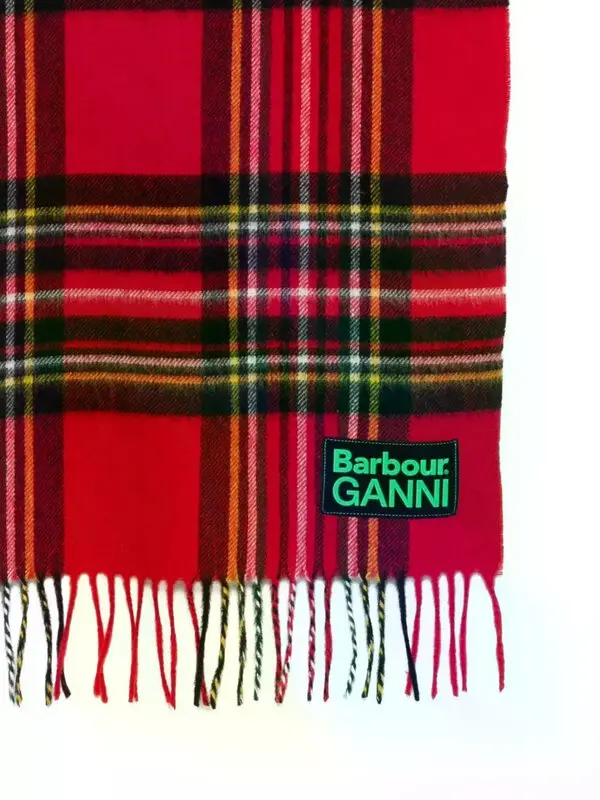 Barbour Pattern Fringed Scarf