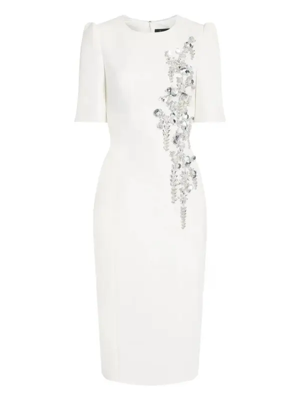 Jenny Packham Roma Midi Dress - White