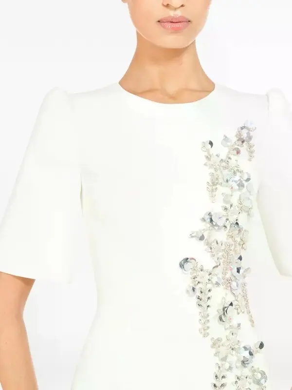 Jenny Packham Roma Midi Dress - White