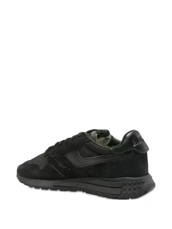AUTRY Suede Logo-patch Sneakers - Black
