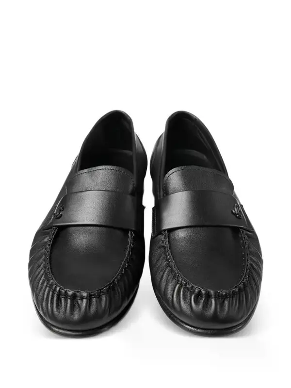 JIMMY CHOO Ellis Logo-plaque Loafers