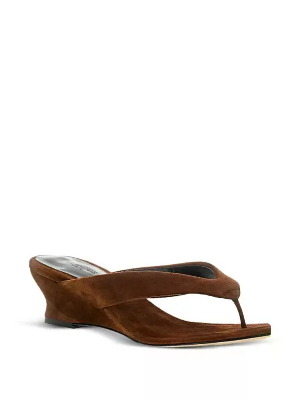 Le Monde Beryl Wedge Thong Sandals - Brown