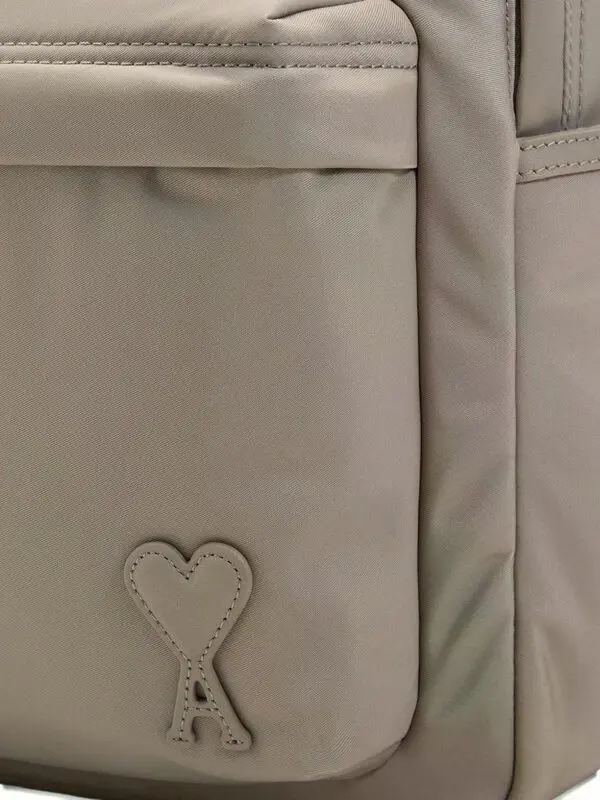 AMI Paris Marcel Padded Logo-patch Backpack