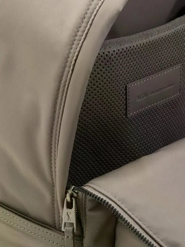 AMI Paris Marcel Padded Logo-patch Backpack