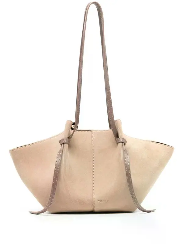 Yuzefi Large Mochi Suede Tote Bag - Brown
