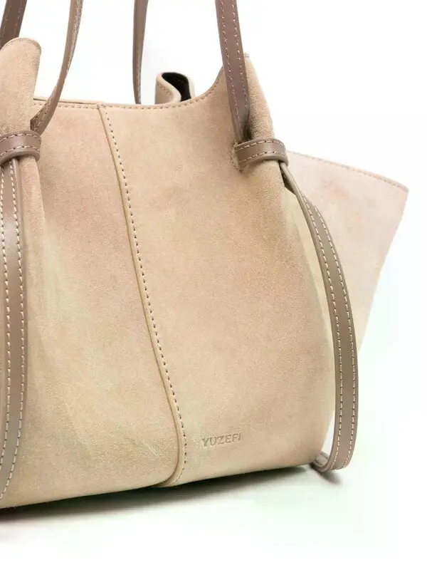 Yuzefi Large Mochi Suede Tote Bag - Brown