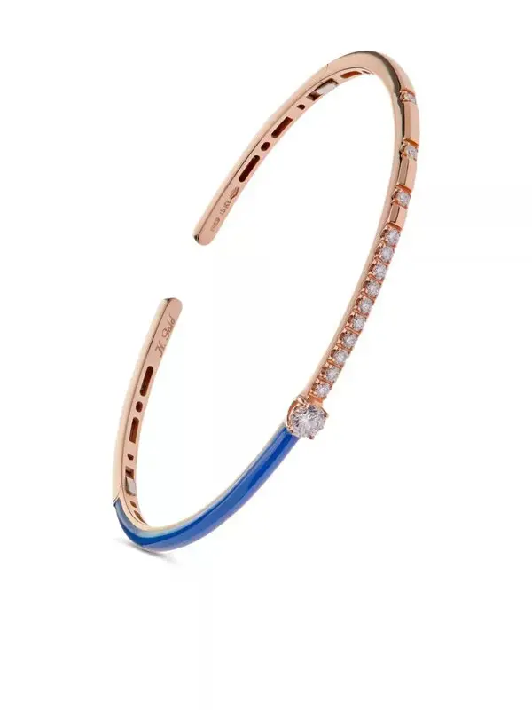 JEWELS AFICIONADO 18k Rose Gold Diamond Cuff