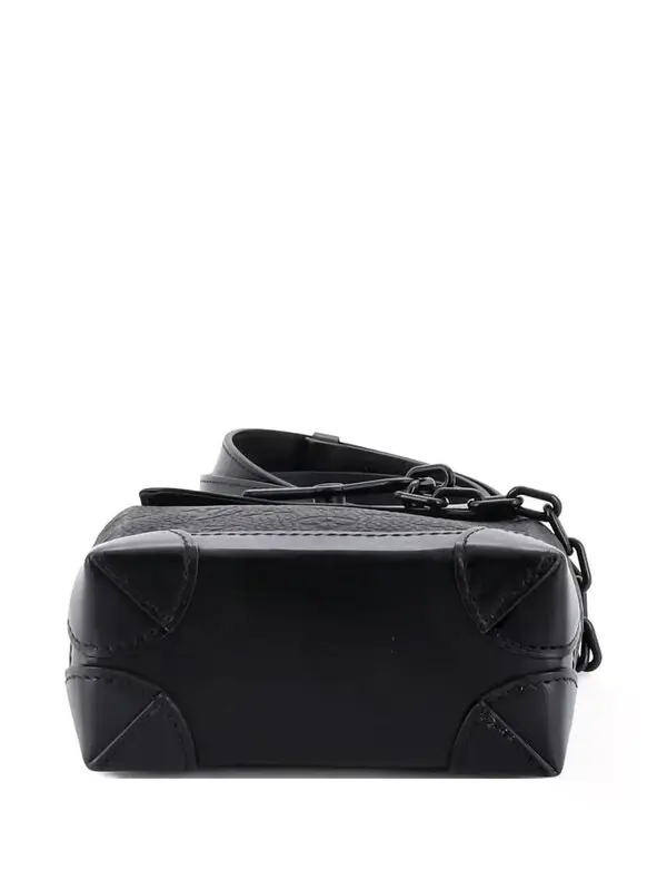 LOUIS VUITTON Steamer Bag Monogram Taurillon Leather Nano - Black