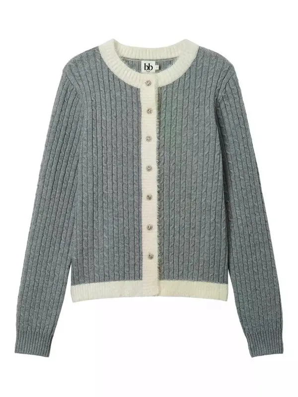 B+AB Cable-knit Button Cardigan