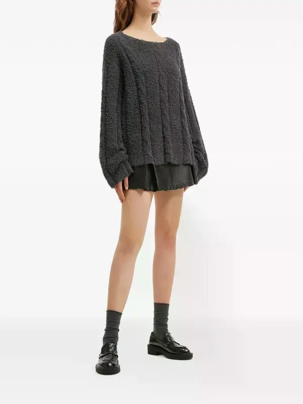 B+AB Long-sleeve Relaxed Fit Sweater - Grey