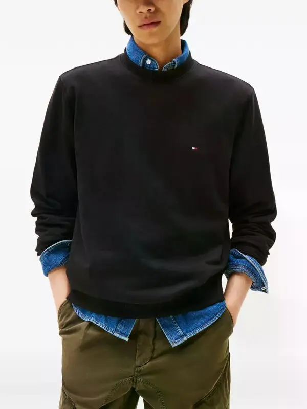 Tommy Hilfiger Logo-detail Sweatshirt - Black
