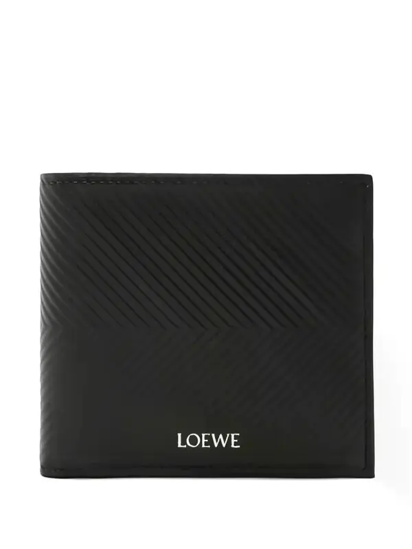 Loewe Bi-fold Leather Wallet - Black