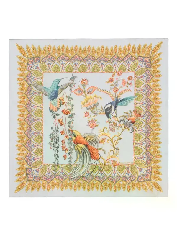Etro Paisley-pattern Pocket Square - Neutrals