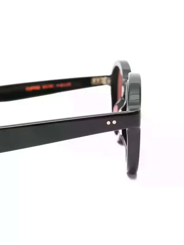 Garrett Leight Bibok Flipper Round-frame Sunglasses