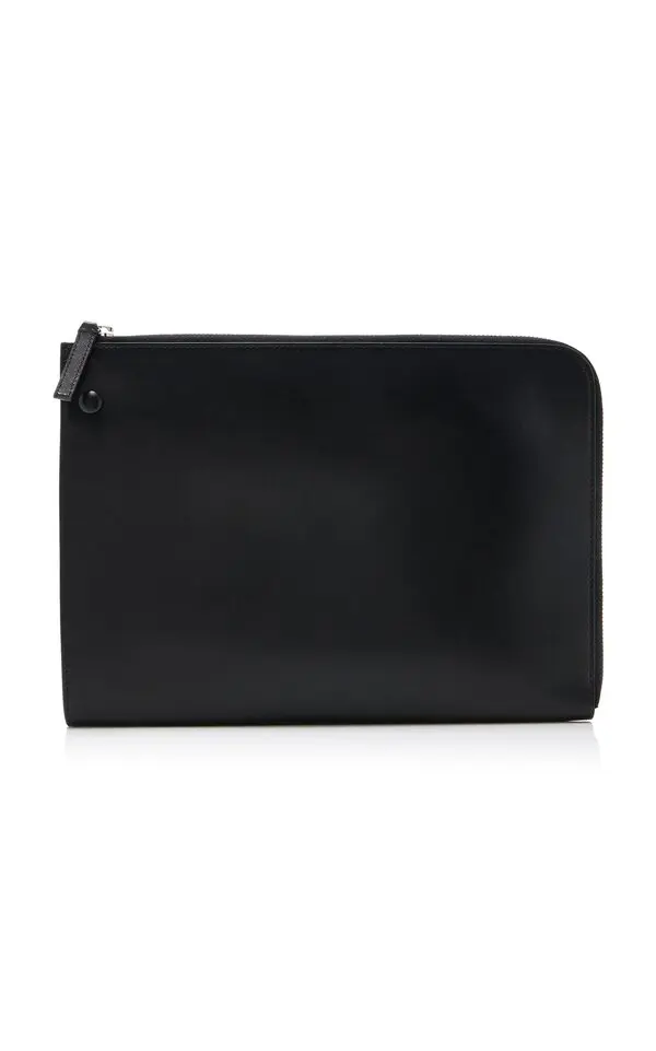 THE ROW Portfolio Medium Wristlet - Black