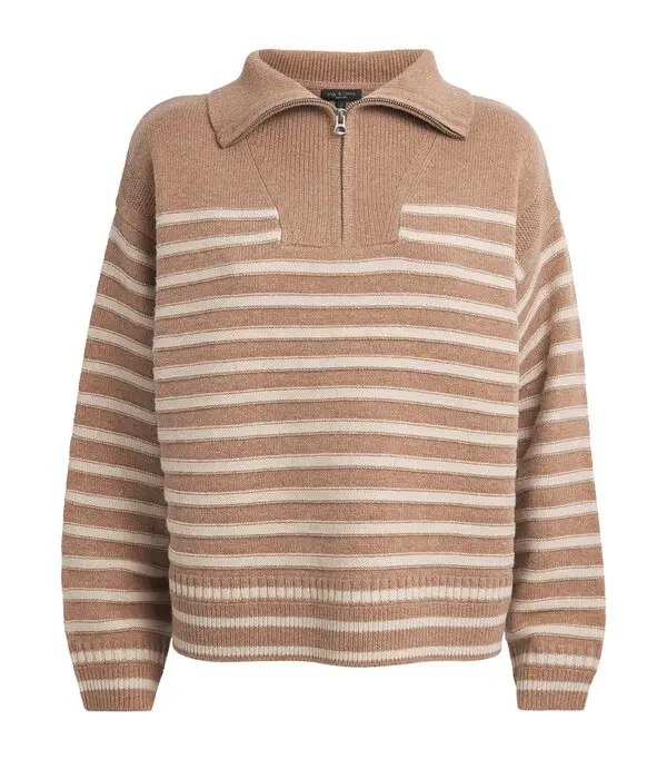 Rag & Bone Wool-cashmere Striped Raven Sweater