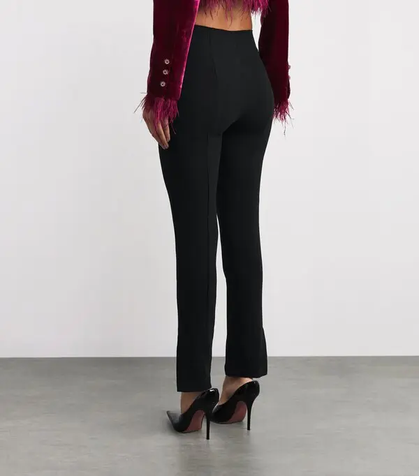 Cinq À Sept Crepe Brianne Tailored Trousers - Black