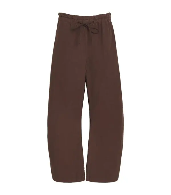 Polo Ralph Lauren Cotton Curved Tapered Trousers - Brown