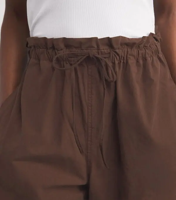 Polo Ralph Lauren Cotton Curved Tapered Trousers - Brown
