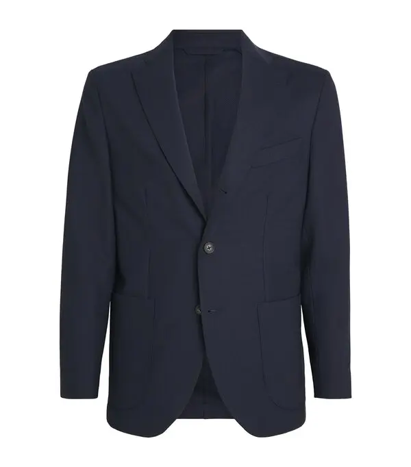 Eton Wool-blend Tech Blazer