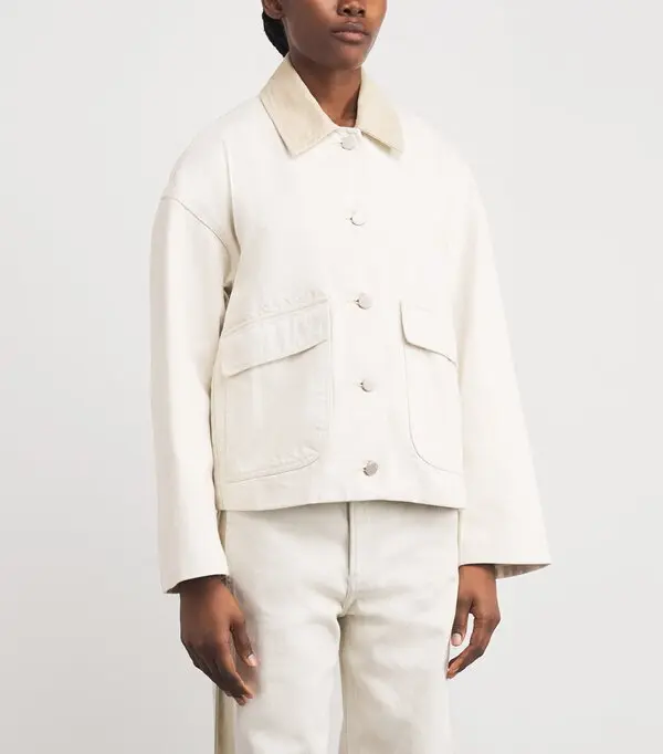 Rag & Bone Cotton Twill Natalia Shacket - Ivory