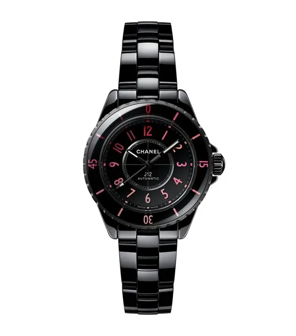Chanel Ceramic And Steel J12 Calibre 12.2 Watch - Black