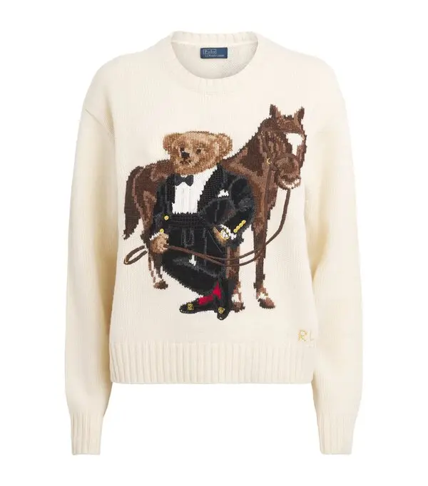 Ralph Lauren Wool Polo Bear Sweater - Ivory