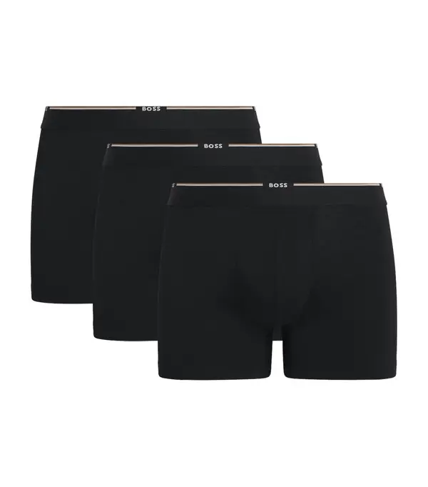 BOSS Stretch-bamboo Boxer Briefs - Black