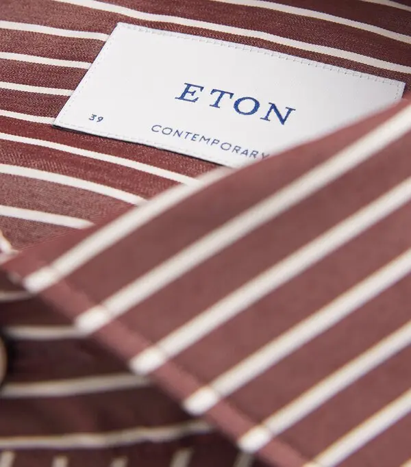 Eton Cotton-silk Stripe Shirt