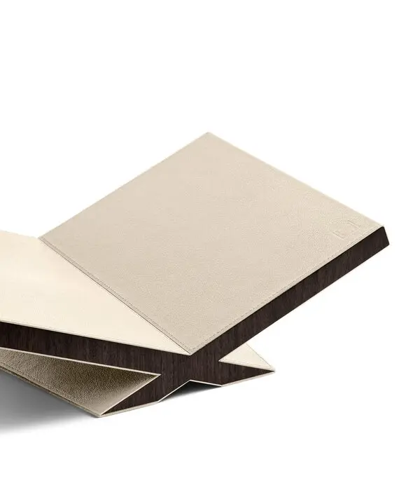 Assouline Walnut-leather Classic Culture Bookstand - Neutral