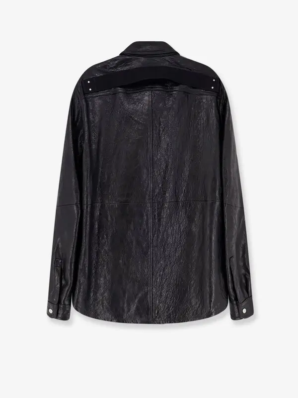 Rick Owens Leather Outershirt Jacket