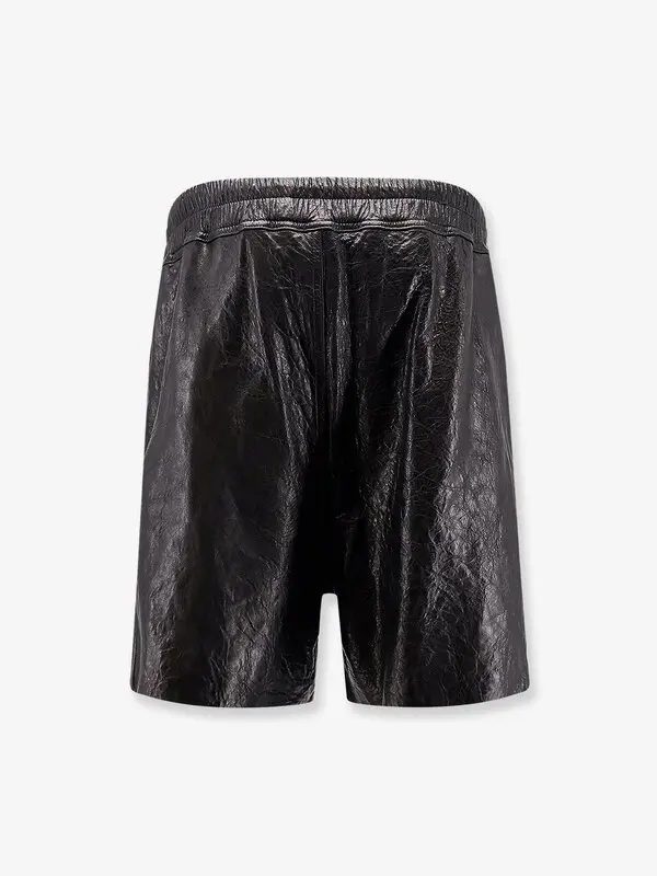 Rick Owens Leather Shorts
