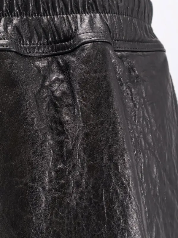 Rick Owens Leather Shorts