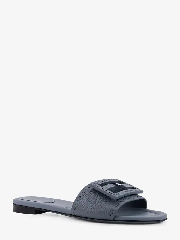 Fendi Baguette Leather Slide