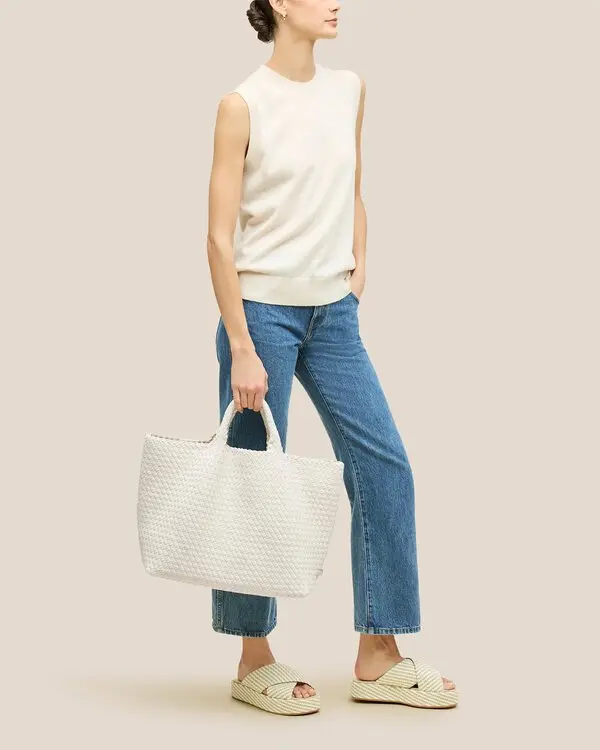 NAGHEDI St Barths Large Tote - White