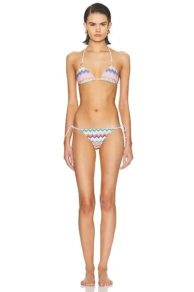 Missoni Two-piece Bikini Set With Metallic Threading