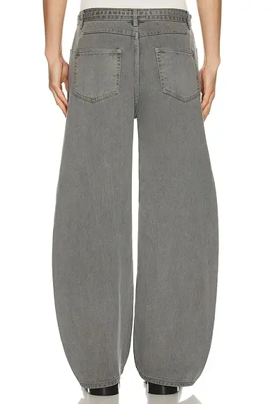 LE17SEPTEMBRE Garment Dyed Curved Jeans