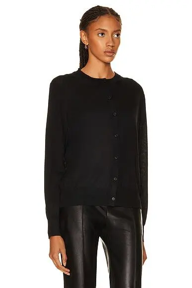 THE ROW Battersea Cardigan - Black