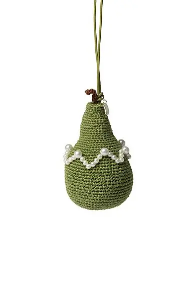 GOHAR WORLD Crochet Bag Charm - Pear