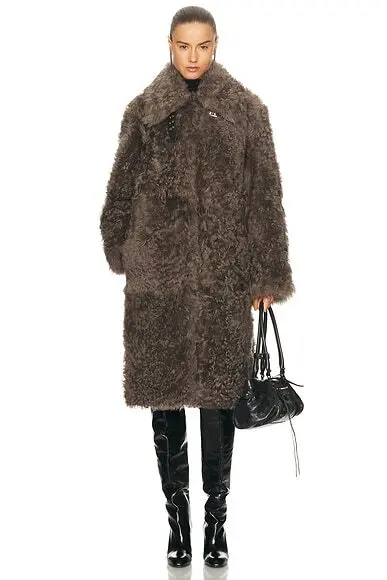 Helmut Lang Shearling Coat