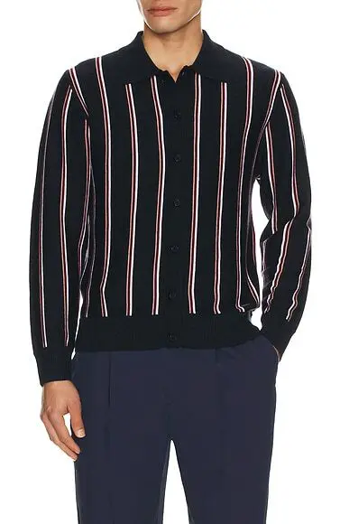 Simkhai Elio Striped Cardigan
