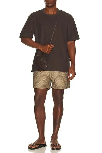 Frescobol Carioca Rio Jacquard Fibra Swim Short - Khaki