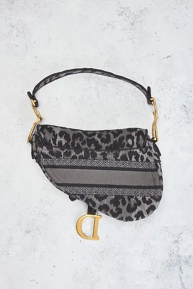 Dior Mizza Embroidered Saddle Bag