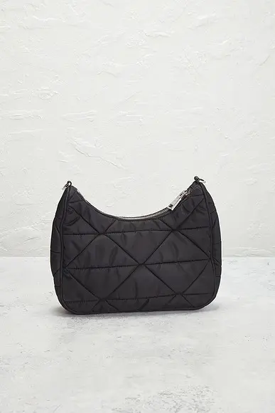 Prada Padded Re-nylon Shoulder Bag - Black