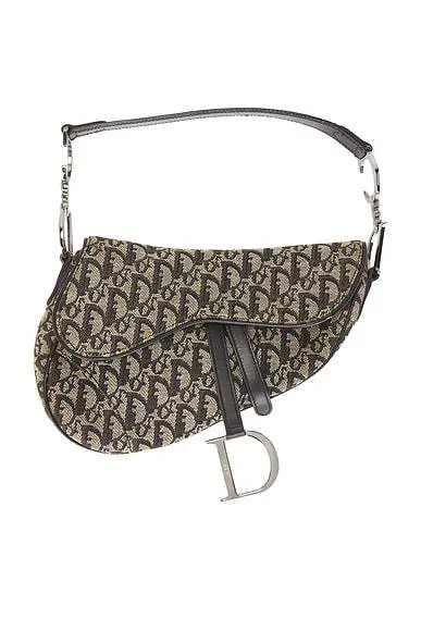 Dior Trotter Oblique Saddle Bag - Navy