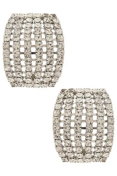 JENNIFER BEHR Kyrie Hoop Earrings - Crystal