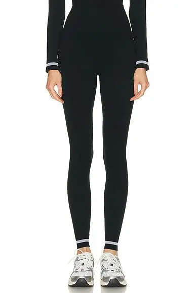 The Upside Seamless Midi Base Layer Legging - Black